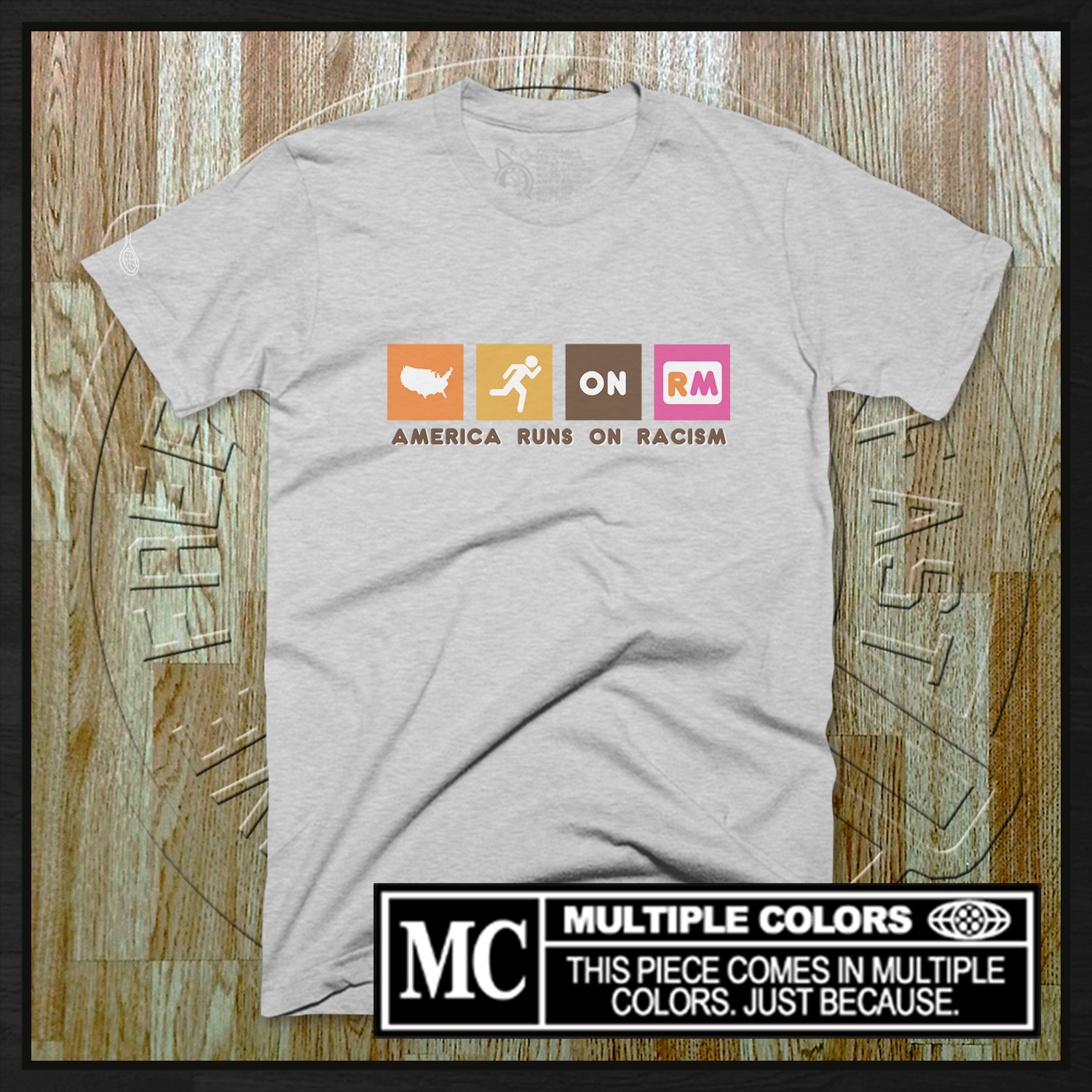 America Runs on Racism MMXXV T-Shirt – Free Breakfast Apparel